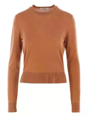 Chloé Logo-embroidered Crew-neck Top
