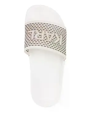 Karl Lagerfeld Logo Slides - Neutrals