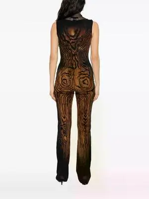 JEAN PAUL GAULTIER High-neck Printed Top