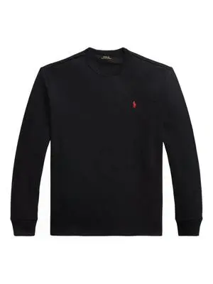 Polo Ralph Lauren Long-sleeved Cotton T-shirt - Black