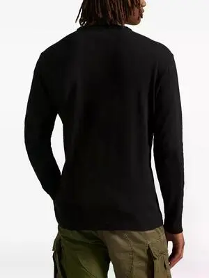 Polo Ralph Lauren Long-sleeved Cotton T-shirt - Black