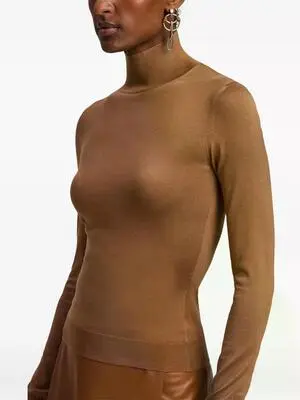 Ralph Lauren High-neck Top - Brown