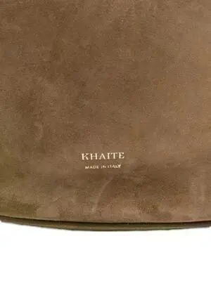 Khaite Lotus Suede Shoulder Bag - Brown