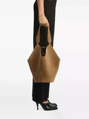 Khaite Small Lotus Tote Bag - Brown