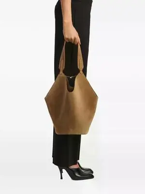 Khaite Small Lotus Tote Bag - Brown