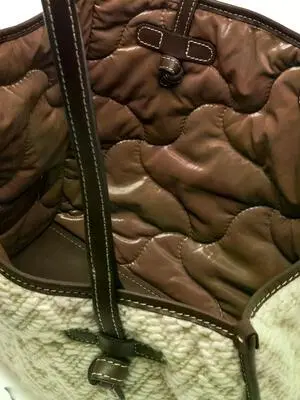 GIANNI CHIARINI Chevron-quilted Tote Bag - Neutrals