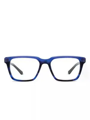 Shinola Rectangular-frame Glasses - Blue
