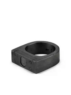 PARTS OF FOUR Plate Single Diamond Slab Ring - Grey