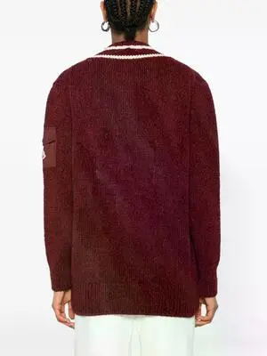Moncler V-neck Sweater - Red