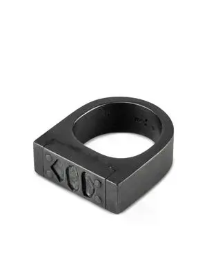 PARTS OF FOUR Plate Single Three-diamond-slab Ring