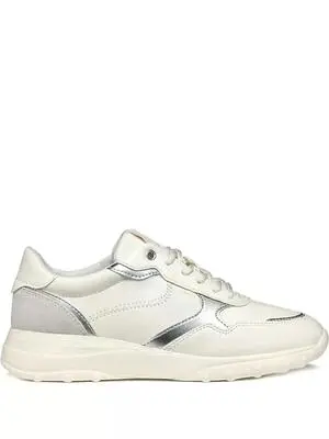 Geox Silver Tone Shoes For Women