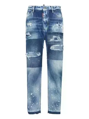 Dsquared2 Washed Ripped Jeans - Blue