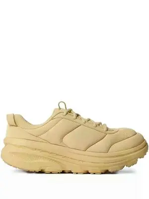 HOKA® Bondi Quilted Lace-up Sneakers - Yellow
