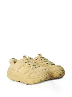 HOKA® Bondi Quilted Lace-up Sneakers - Yellow