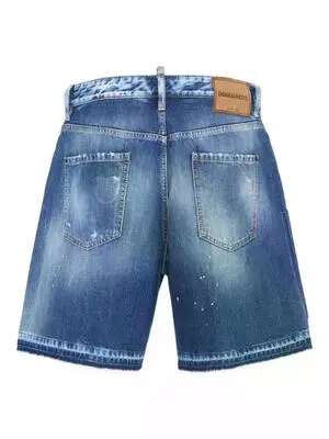 Dsquared2 Ripped Denim Shorts