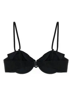 MC2 SAINT BARTH Salina Lurex Underwire Bikini Top - Black