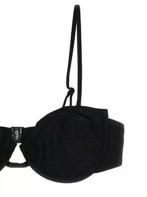 MC2 SAINT BARTH Salina Lurex Underwire Bikini Top - Black