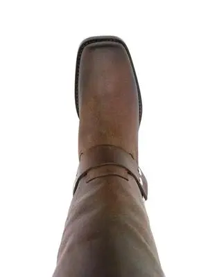 Paris Texas 45mm Buckle-strap Leather Mid-calf Boots - Brown