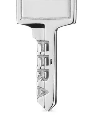 EERA 18k Gold Key Small Earring - White