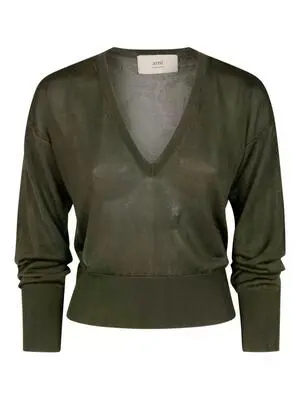 Ami Paris V Neck Sweaters For Women