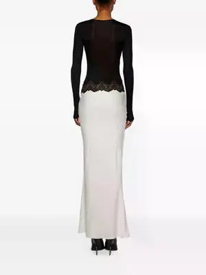 Christopher Esber Lace Trimmed Long-sleeve Dress