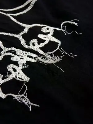 CHITÈ Dog-embroidered T-shirt