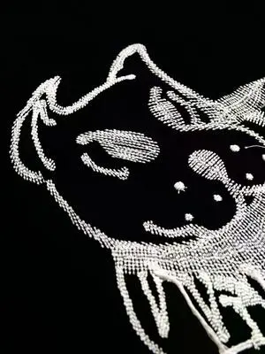 CHITÈ Dog-embroidered T-shirt