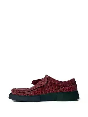 Martine Rose Torview Croc-embossed Lace-up Shoes