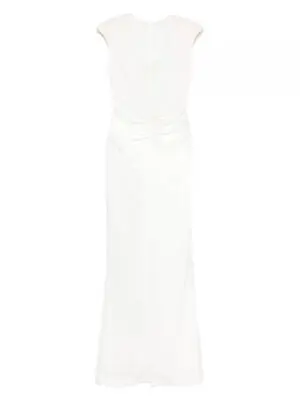 Silk Love & Lace V Neck Evening Dresses