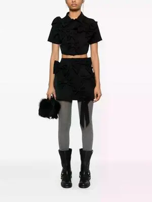 Viktor & Rolf Bow Bouquet Mini Skirt - Black