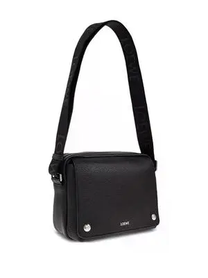 Loewe Medium Pebble Leather Shoulder Bag - Black
