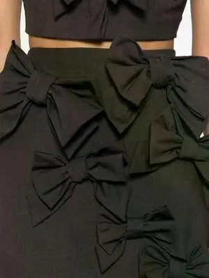 Viktor & Rolf Bow Bouquet Mini Skirt - Brown
