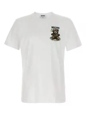 Moschino Teddy Bear-print Crewneck T-shirt - White