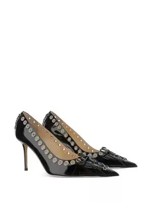 Mach & Mach Eyelet-lace High Heel Pumps