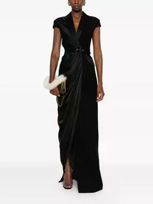SILK LOVE & LACE Silk V-neck Dress