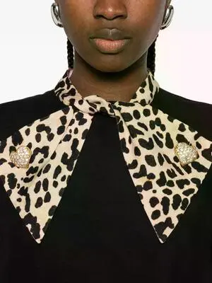 Valentino Garavani Leopard-print Bow Mini Dress