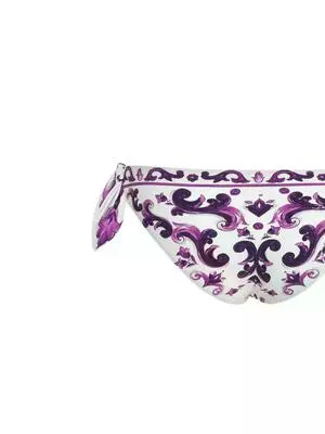 Dolce & Gabbana Maiolica-print Bikini Set - White