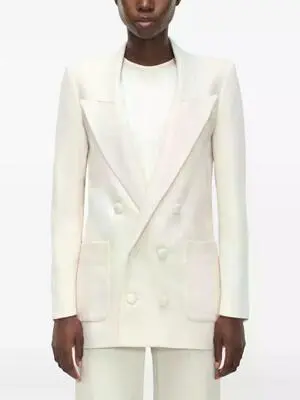 Adam Lippes Double-breasted Blazer - White