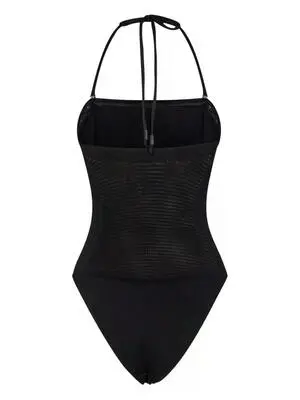 Wolford Halter-neck Mesh Swimsuit