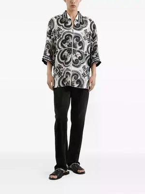 Dolce & Gabbana Majolica-print Shirt - Black