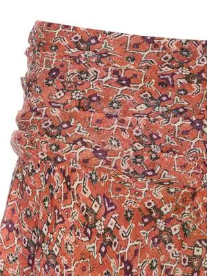 MARANT ETOILE Patterned Mini Skirt With Ruffle Detailing