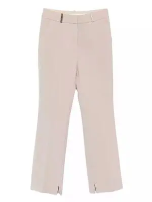 Peserico Cropped Trousers - Neutrals