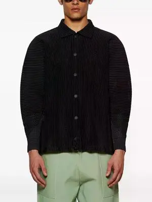 Issey Miyake Pleated Shirt Jacket