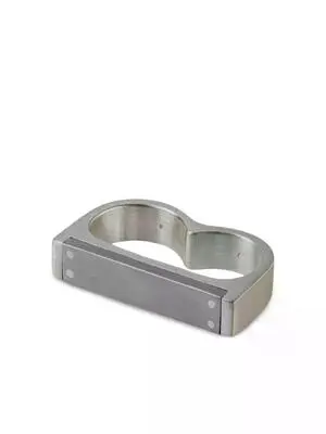 PARTS OF FOUR Plate Double Ring - Silver