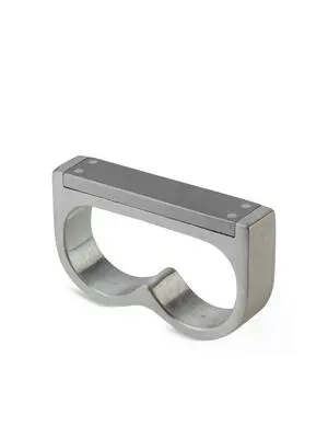 PARTS OF FOUR Plate Double Ring - Silver