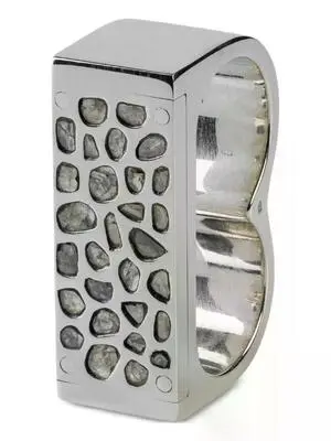PARTS OF FOUR Plate Double Diamond Ring