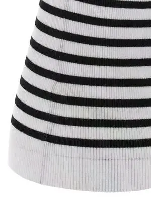 Khaite Striped Sleeveless Top - White