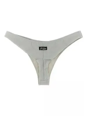 MC2 SAINT BARTH Naomi Lurex Bikini Bottom - Silver
