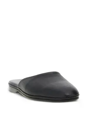 Brioni Leather Almond-toe Mules