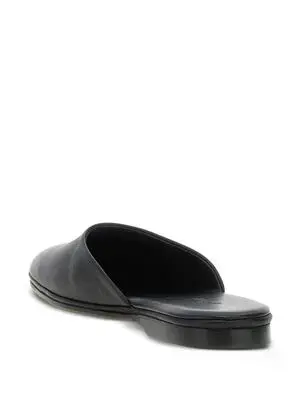 Brioni Leather Almond-toe Mules